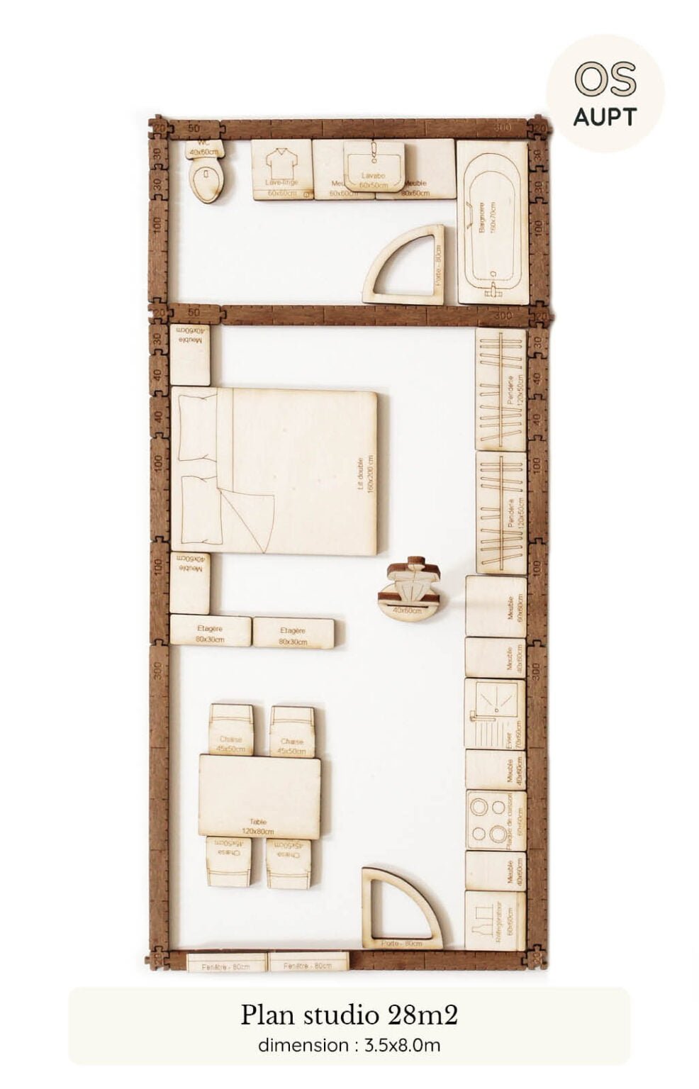 Plan Studio De 12m2 à 40m2