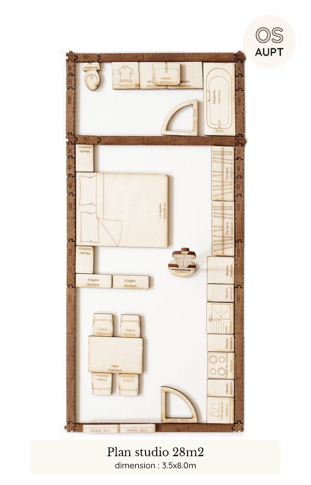 Plan Studio De 12m2 à 40m2