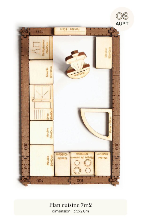 Plan cuisine : 11+ exemples d’aménagement de 4m2 à 16m2 (avec mesures ...
