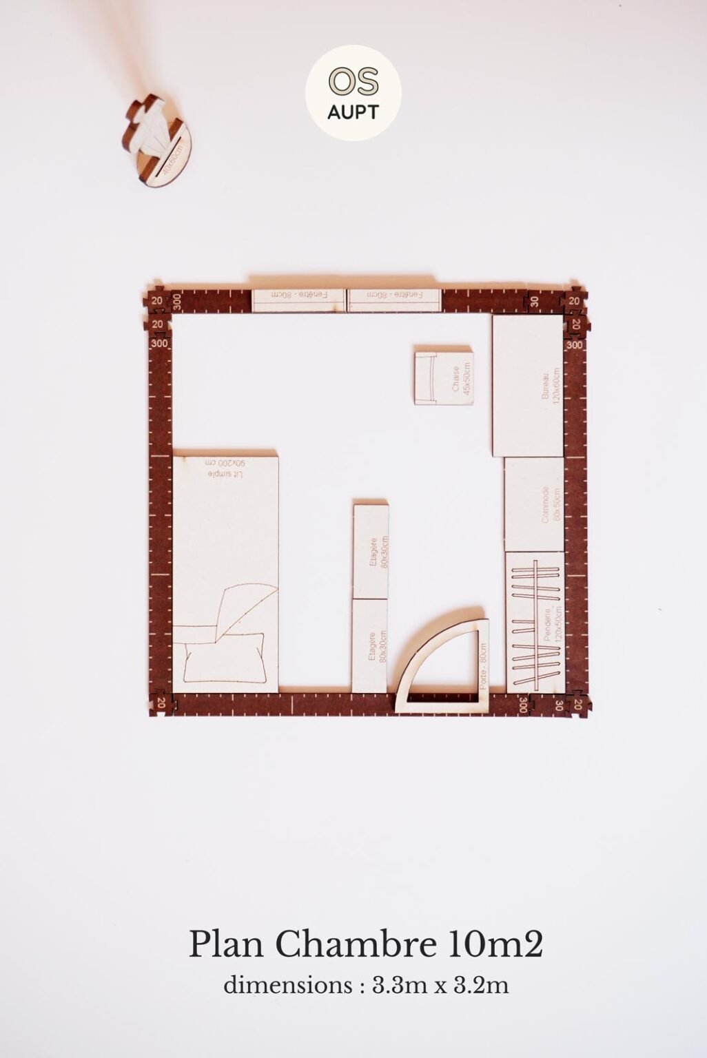 Plan chambre 10m2 : idées d'aménagement avec mesures | OSAUPT